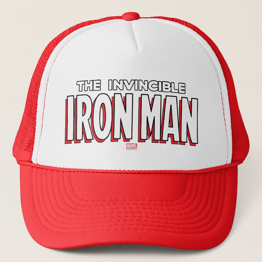 The Invincible Iron Man Logo Trucker Hat | Zazzle