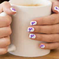 THE IRIS FLOWER nails Minx Nail Art