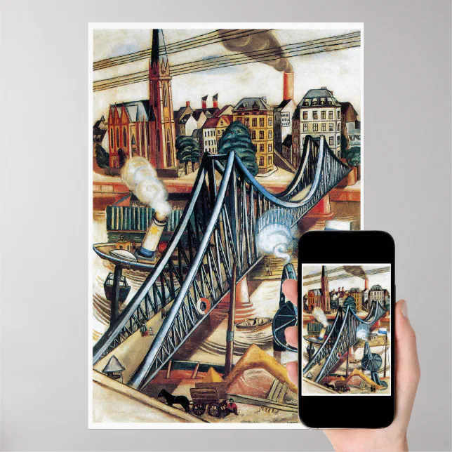 The Ironbridge by Max Beckmann Poster | Zazzle