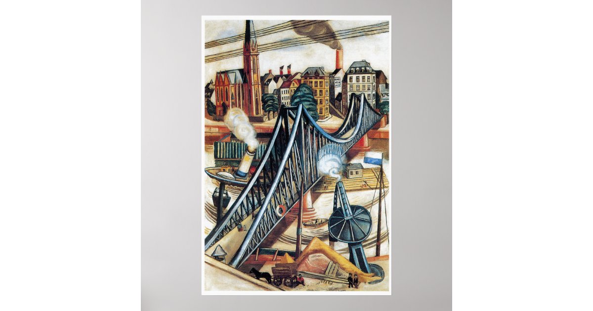 The Ironbridge by Max Beckmann Poster | Zazzle