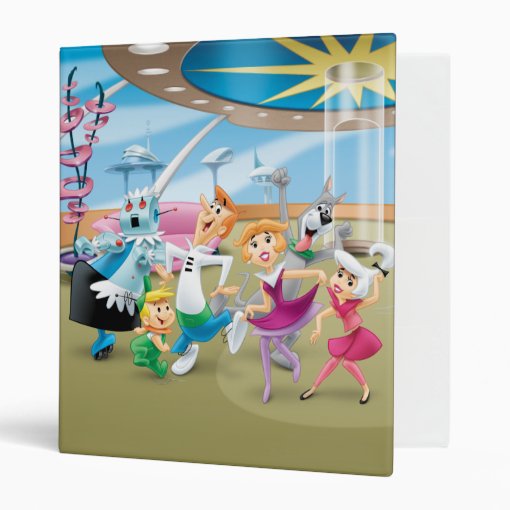 The Jetsons | Family Dance Party | Add Your Name 3 Ring Binder | Zazzle