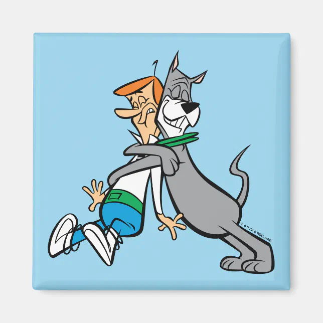 The Jetsons | George & Astro Hug Magnet | Zazzle