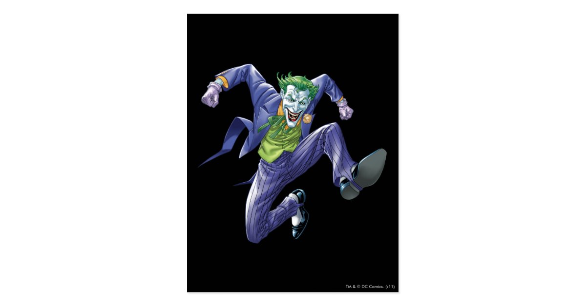 The Joker Jumps Postcard | Zazzle.com