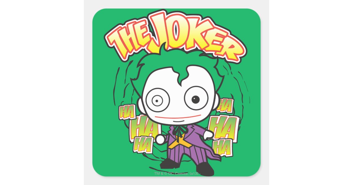 The Joker - Mini Square Sticker | Zazzle