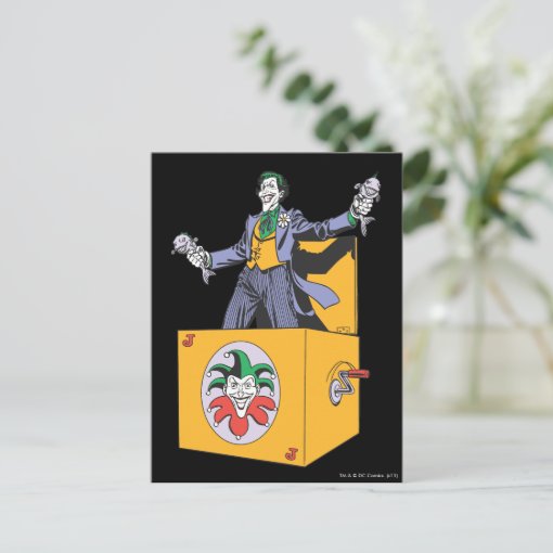 The Joker Out of the Box Postcard | Zazzle