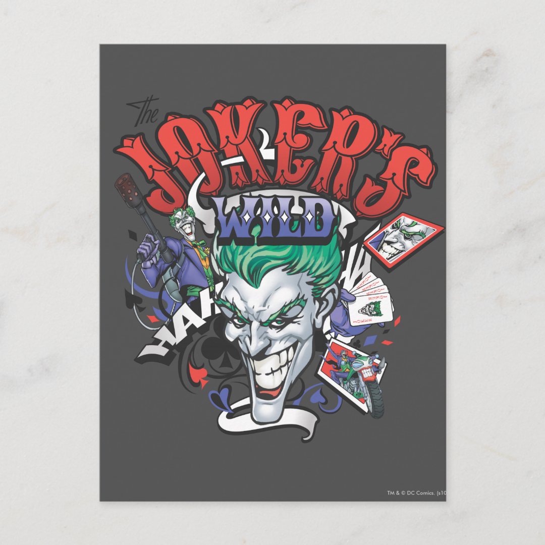 The Joker's Wild Postcard | Zazzle