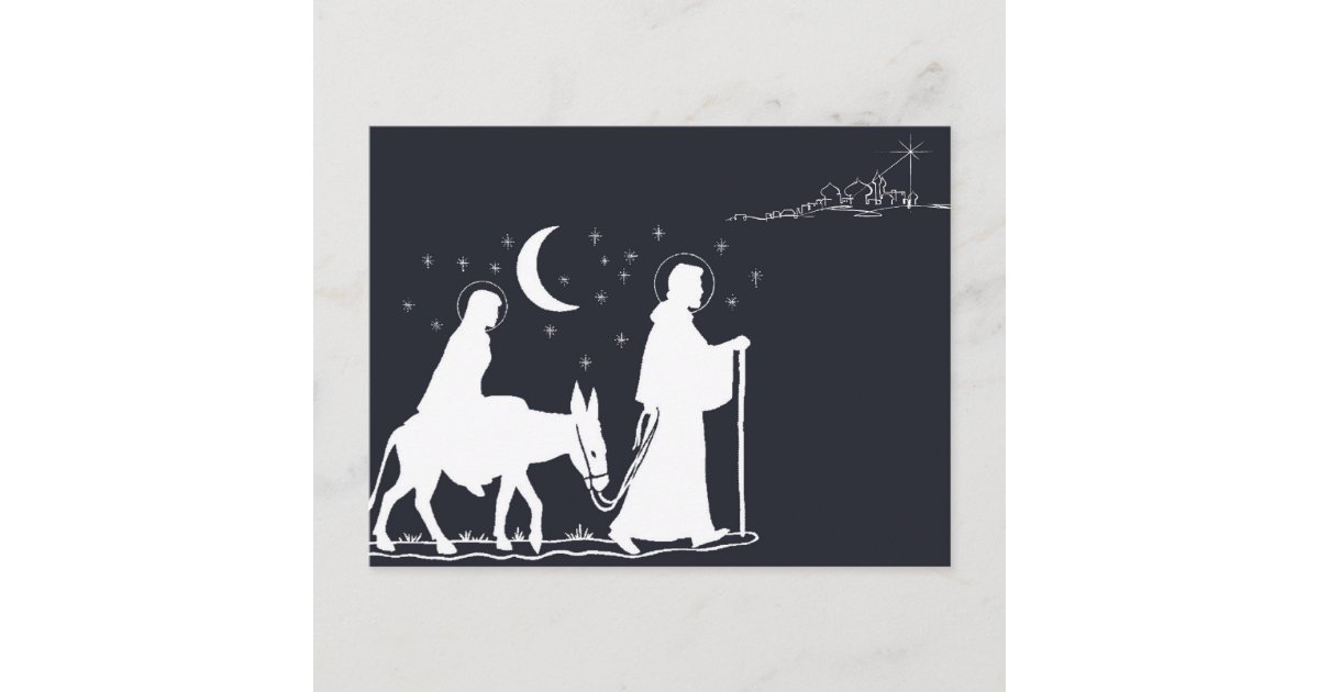 The Journey To Bethlehem Postcard | Zazzle