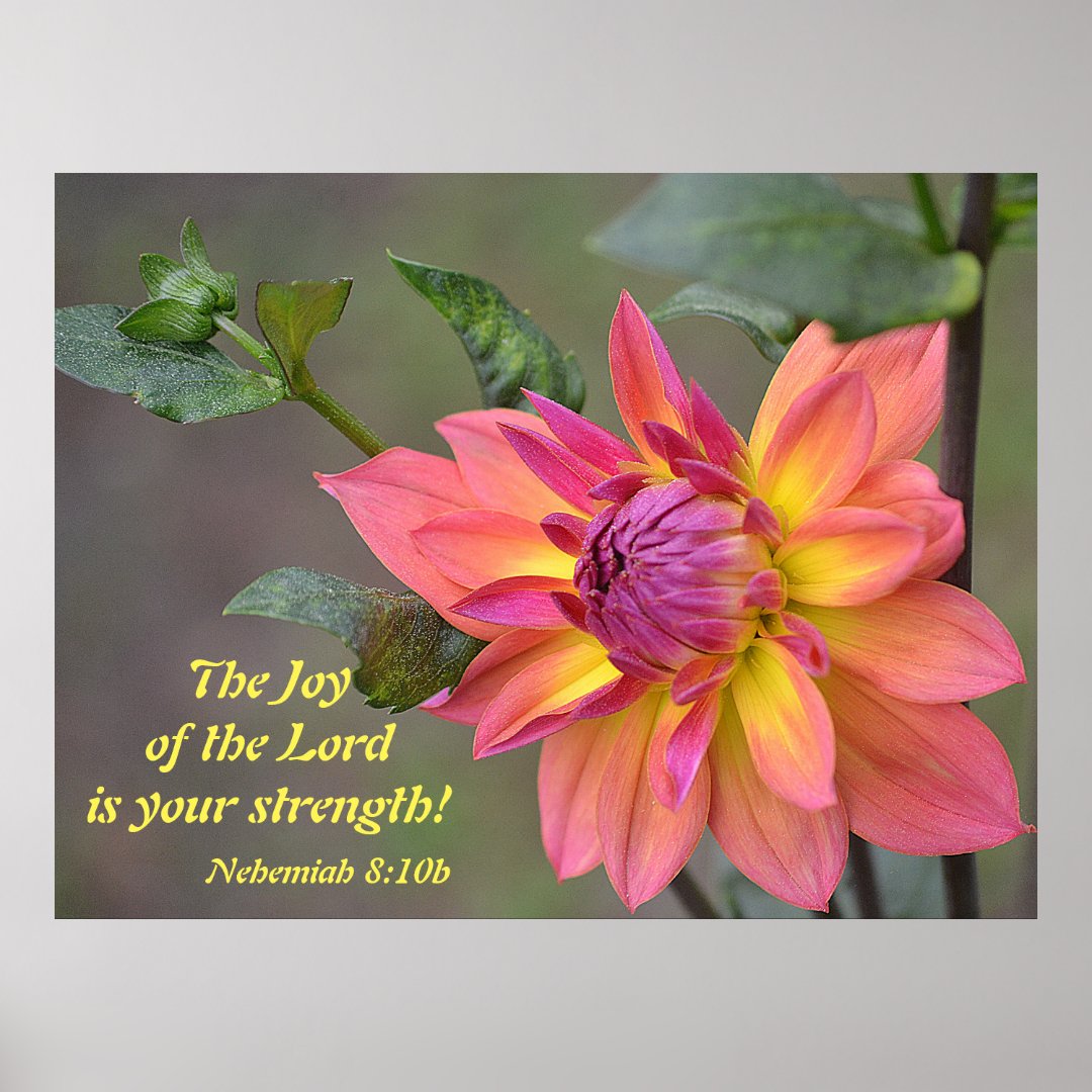 The Joy of the Lord Is Your Strength! Poster | Zazzle