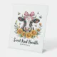 The Joyfull Strawberry Cow Cow love Classic T-Shi Pedestal Sign | Zazzle