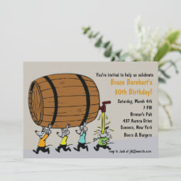 The Keg Party Invitation | Zazzle