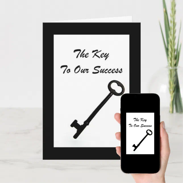 The Key To Our Success Is You! Boss's Day Card | Zazzle