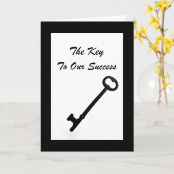 The Key To Our Success Is You! Boss's Day Card | Zazzle