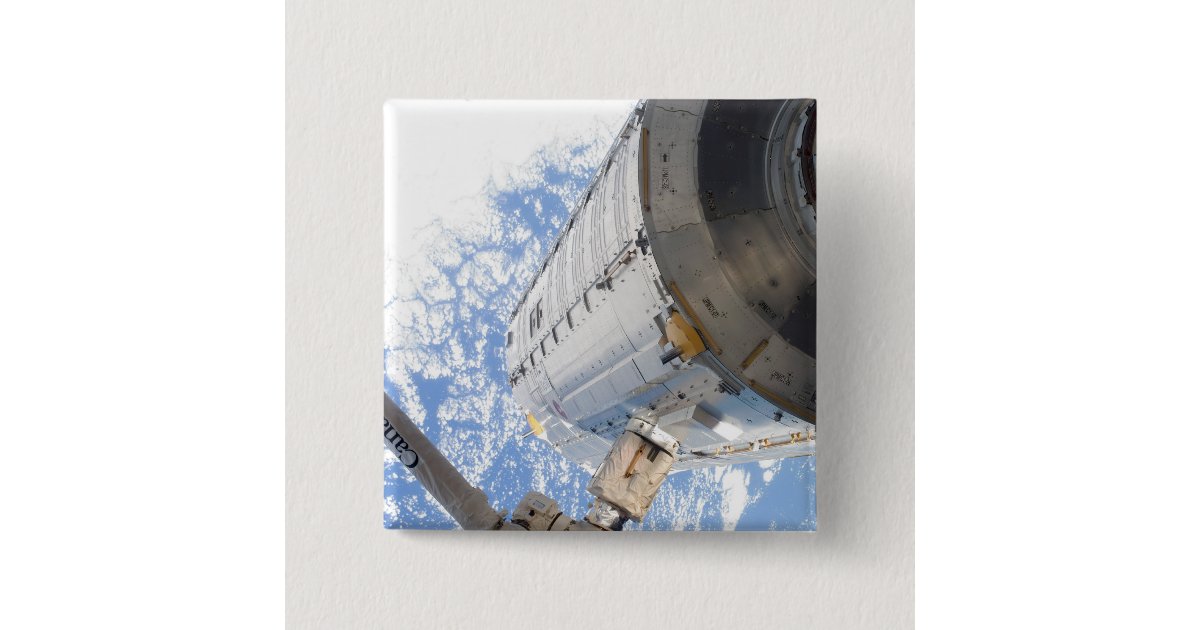 The Kibo Japanese Pressurized Module Pinback Button | Zazzle
