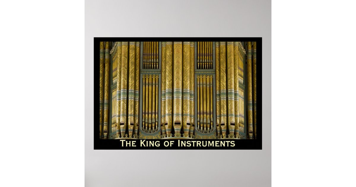 The King of Instruments organ poster - Birmingham | Zazzle