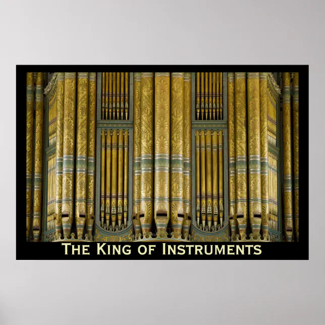 The King of Instruments organ poster - Birmingham | Zazzle