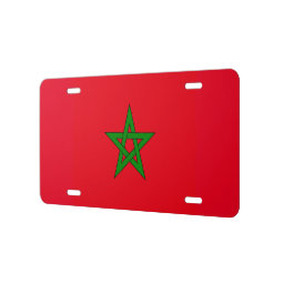 the kingdom of Morocco flag License Plate | Zazzle