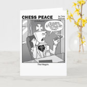The Kingpin Chess Peace cartoon Card | Zazzle