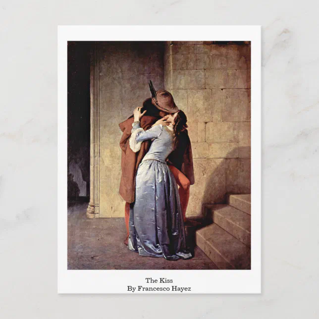 The Kiss By Francesco Hayez Postcard | Zazzle
