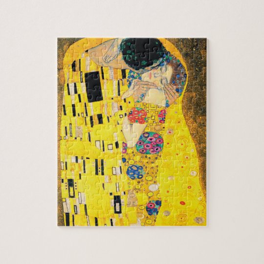 The Kiss by Gustav Klimt Jigsaw Puzzle | Zazzle.com