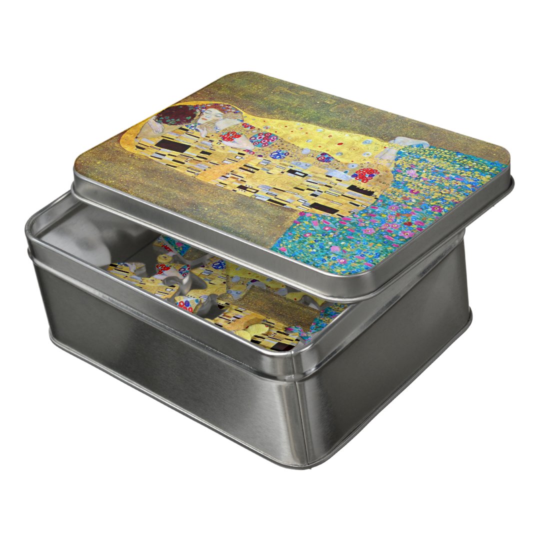 The Kiss by Gustav Klimt, Vintage Art Nouveau Jigsaw Puzzle | Zazzle