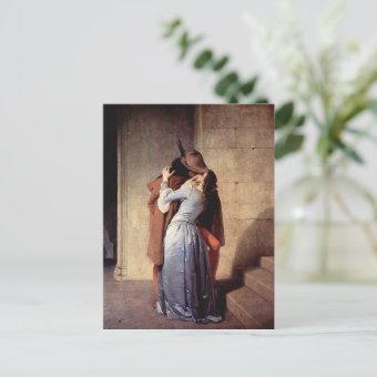 The Kiss Postcard | Zazzle