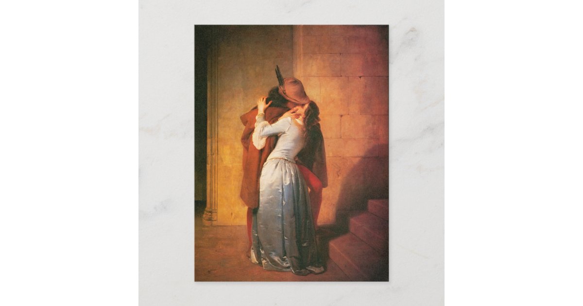 The Kiss Postcard by Francesco Hayez | Zazzle