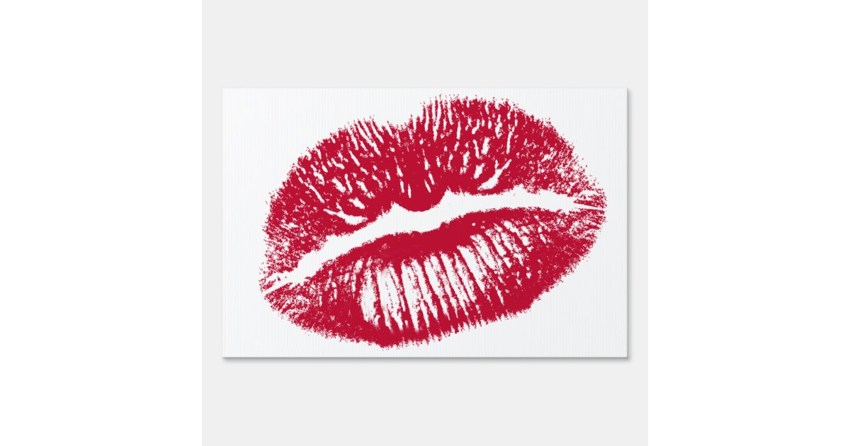 The Kiss, Red Lips Sign | Zazzle