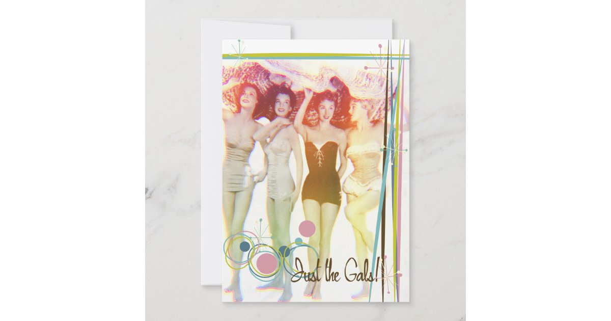 The Kitsch Bitsch : Just The Gals! Invitation | Zazzle
