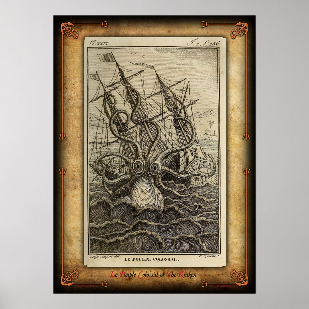 The Kraken Poster | Zazzle