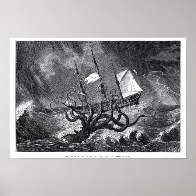 The Kraken Poster | Zazzle