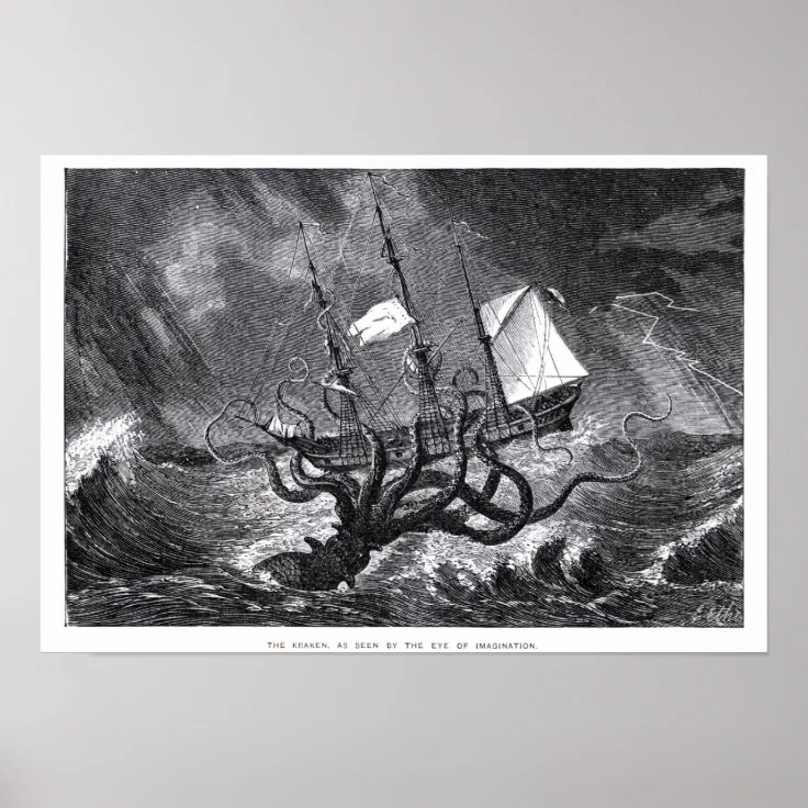 The Kraken Poster | Zazzle