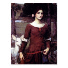 Lady Clare with a Fawn Postcard | Zazzle.com