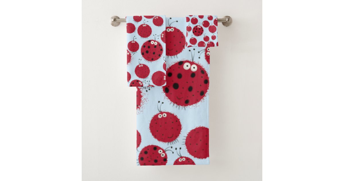 The Ladybug Shindig Bath Towel Set | Zazzle