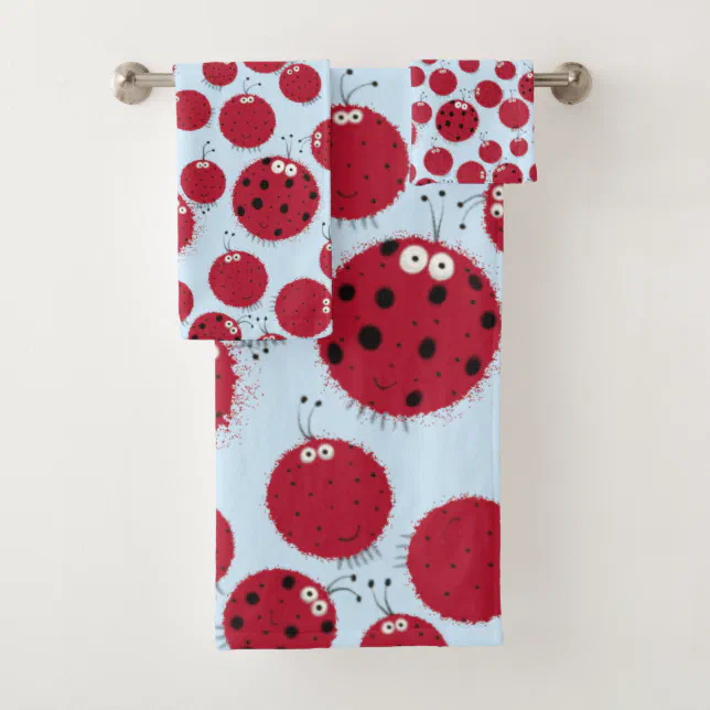 The Ladybug Shindig Bath Towel Set | Zazzle