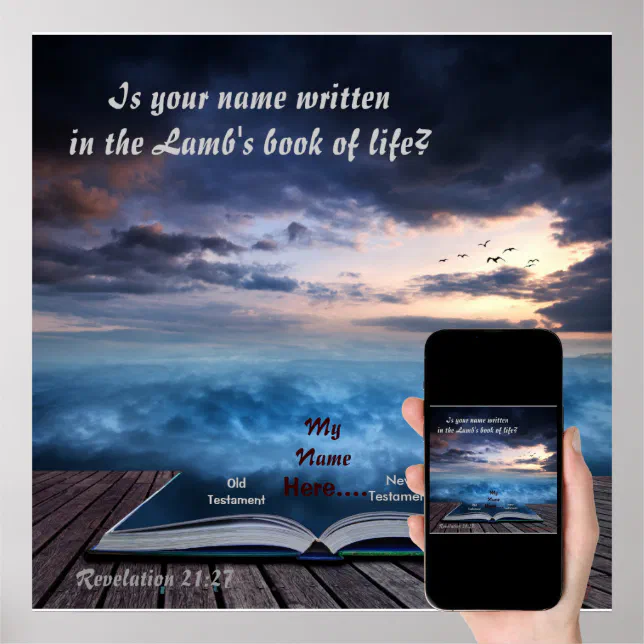 The Lamb's Book of LIfe Poster | Zazzle