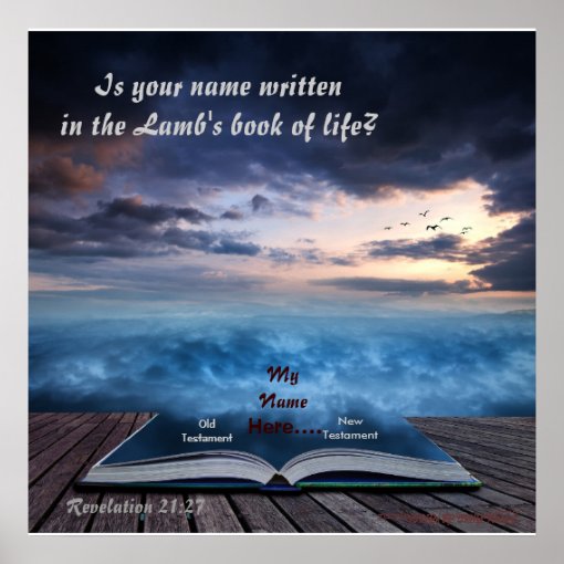 The Lamb's Book of LIfe Poster | Zazzle