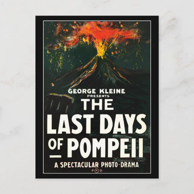 "The Last Days of Pompeii" Motion Picture Poster Postcard | Zazzle