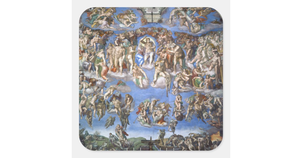 The Last Judgment Square Sticker | Zazzle