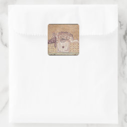 The Last Supper 2 Square Sticker | Zazzle