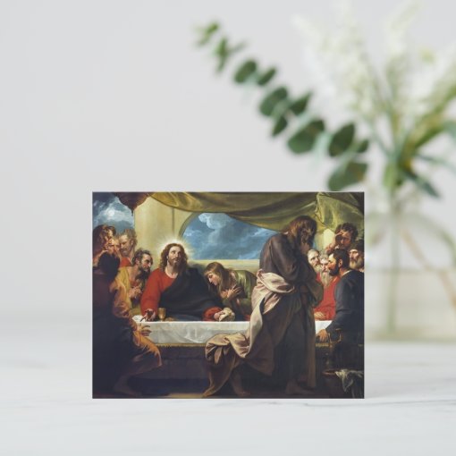 The Last Supper by Benjamin West Postcard | Zazzle