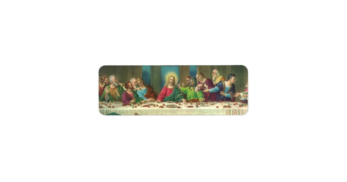 The Last Supper Originally by Leonardo da Vinci Label | Zazzle