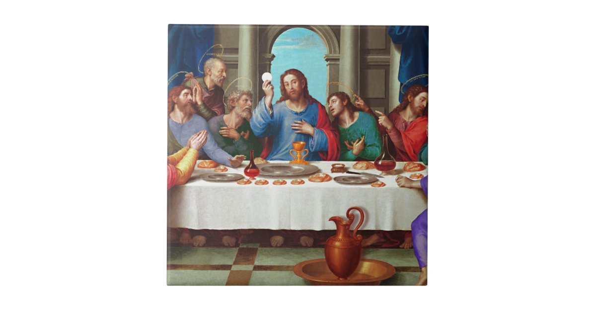 The last supper tile | Zazzle