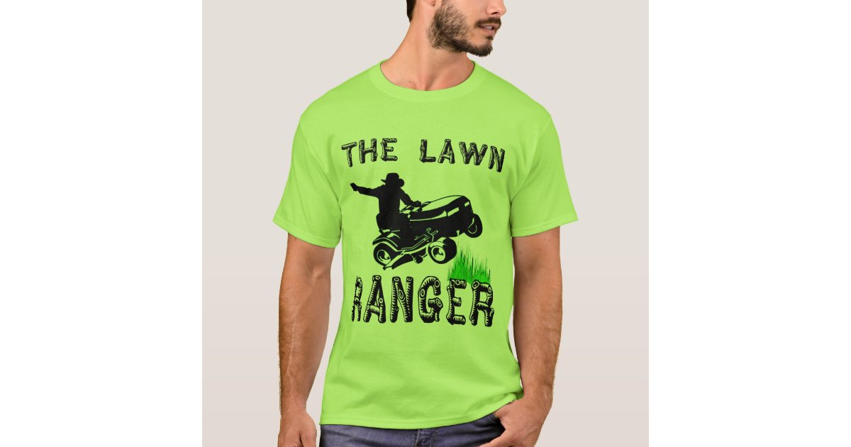 The Lawn Ranger Grass Green T-Shirt | Zazzle