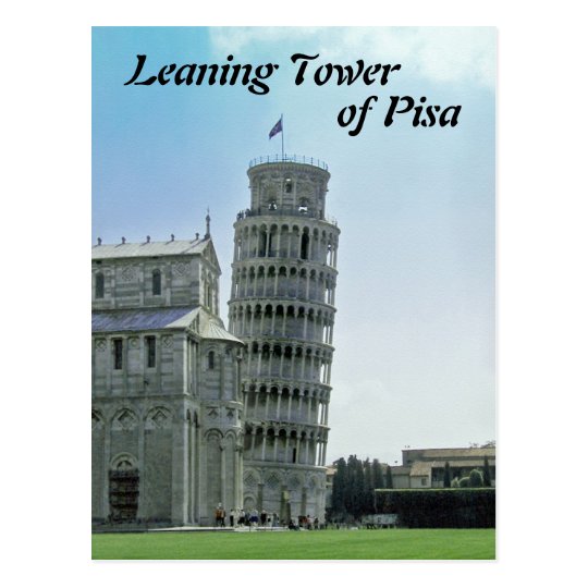 The Leaning Tower of Pisa Postcard | Zazzle.com