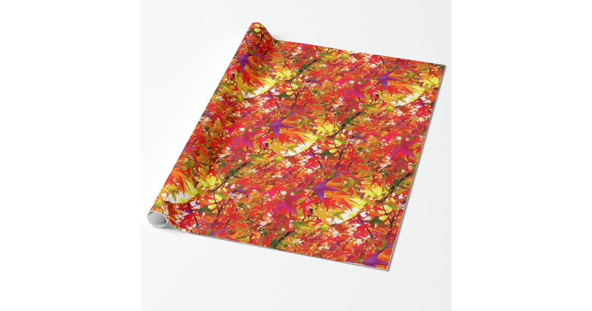 The Leaves of Fall Wrapping Paper | Zazzle
