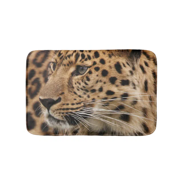 The Leopard Bath Mat | Zazzle