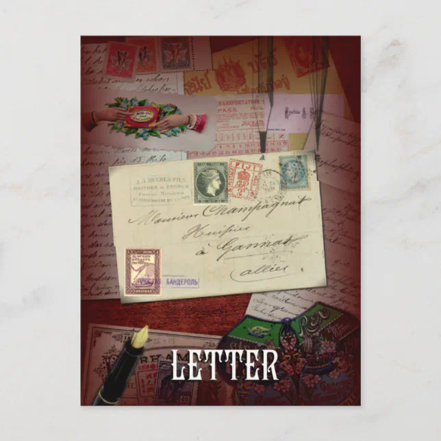 "The Letter" Lenormand Postcard | Zazzle