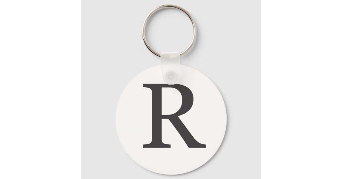 ‘the letter R’ Keychain | Zazzle