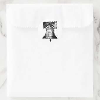 The Liberty Bell Classic Round Sticker | Zazzle