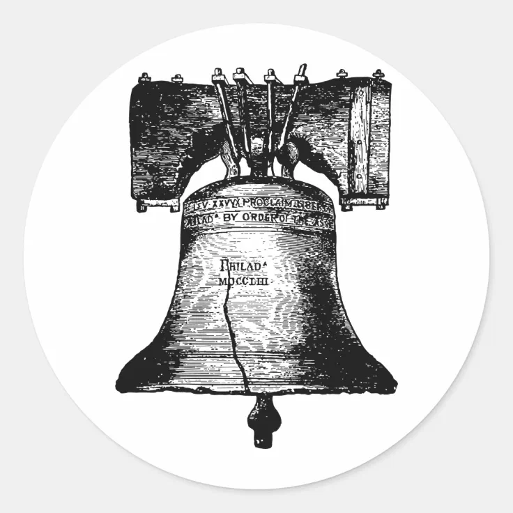 The Liberty Bell Classic Round Sticker | Zazzle